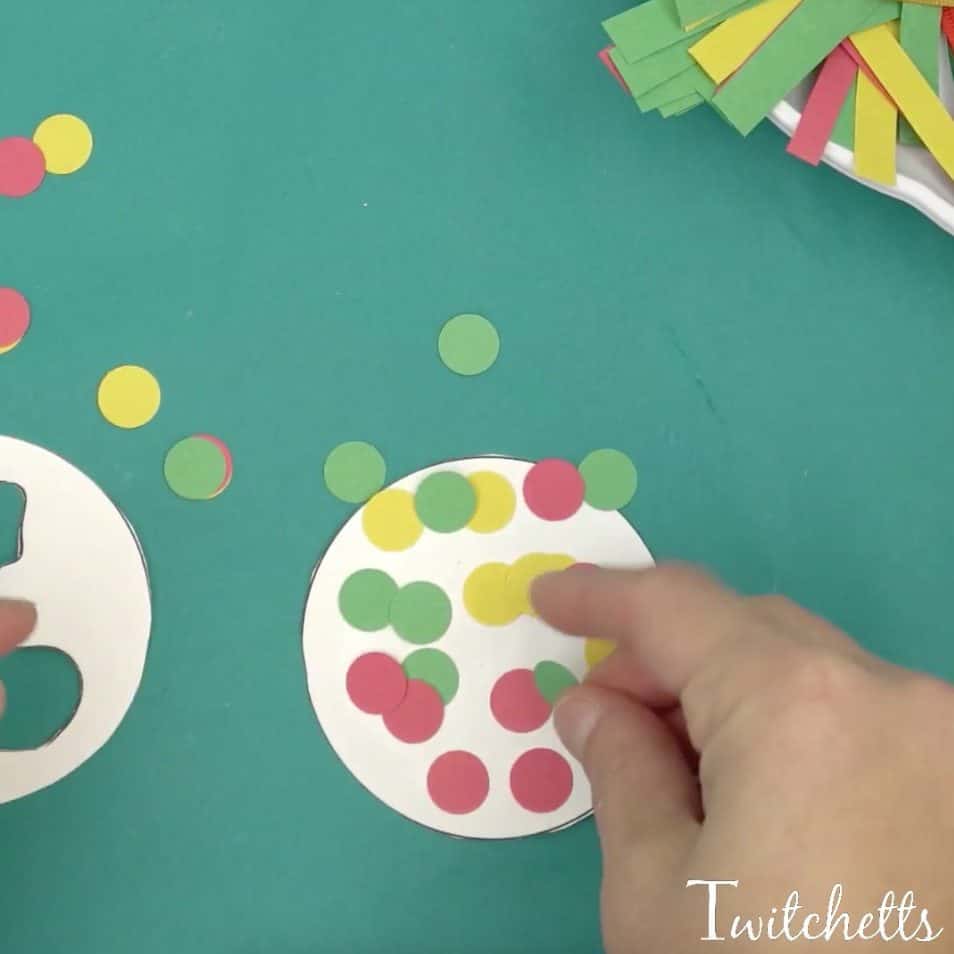 3 easy classroom Christmas ornament crafts made with 1 template