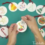 3 easy classroom Christmas ornament crafts made with 1 template