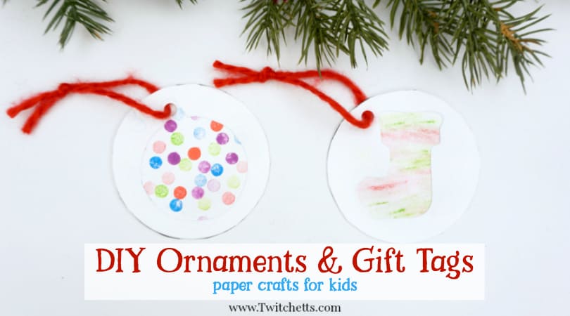 DIY Christmas Gift Labels ~ Christmas Crafts for Kids - Twitchetts