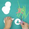 How to make an easy construction paper Christmas tree ornament - Twitchetts