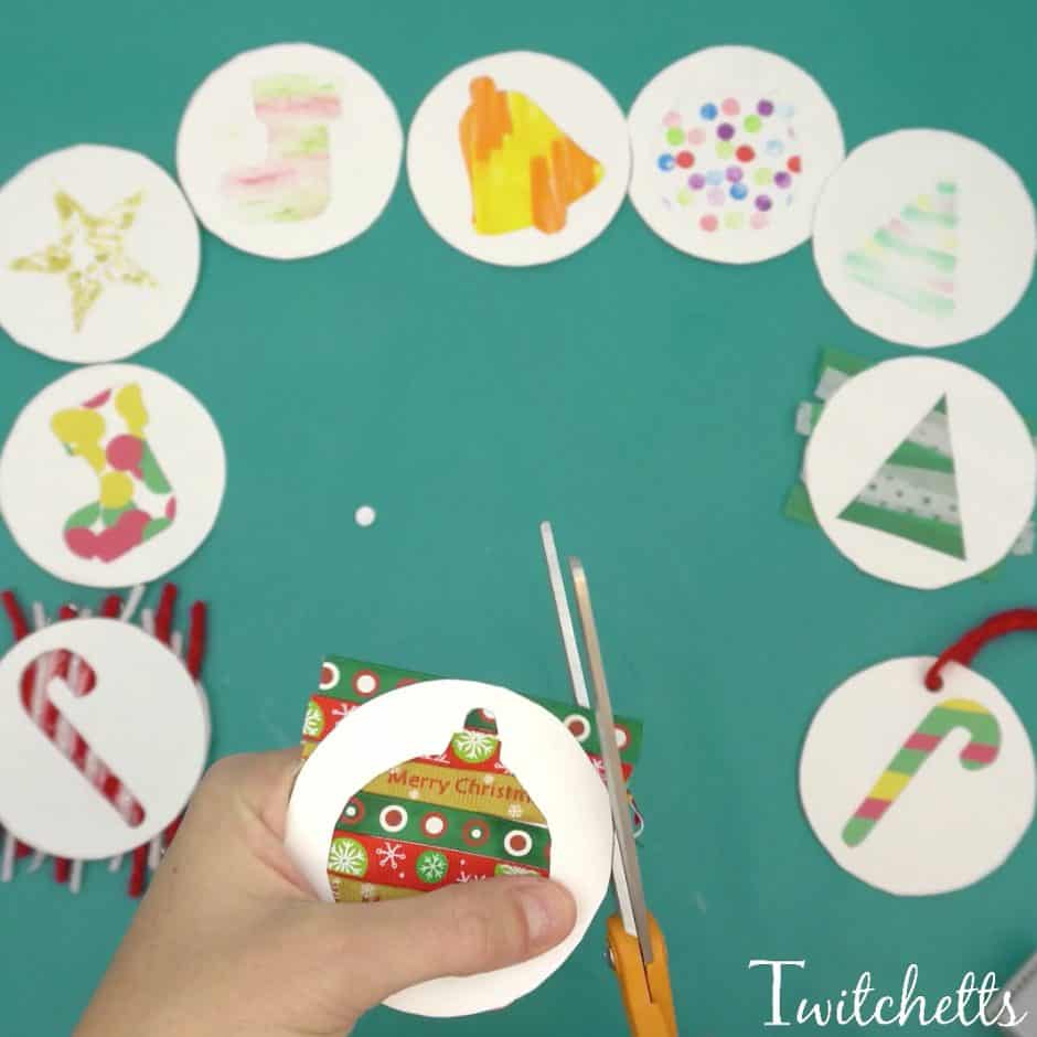 Paper Holiday Ornaments ~ Christmas Crafts for Kids - Twitchetts