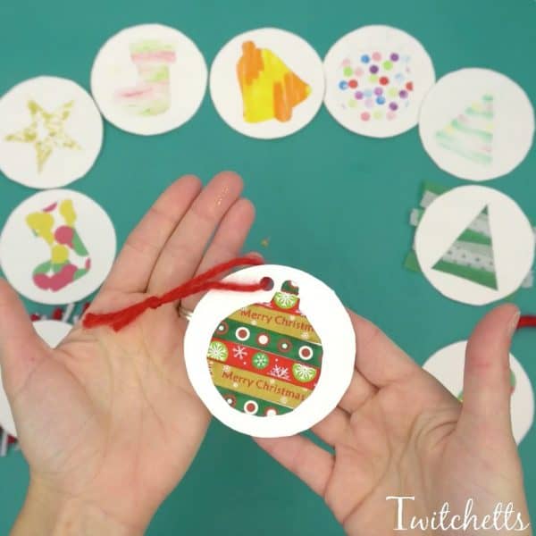Paper Holiday Ornaments ~ Christmas Crafts for Kids - Twitchetts