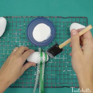 How to make Tissue Paper Christmas Rocks with kids - Twitchetts
