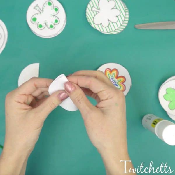 How to make a 3D paper shamrock mobile with our shamrock template