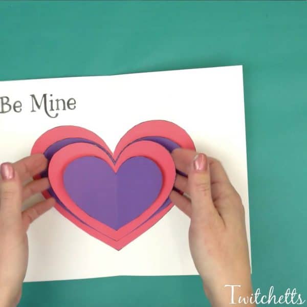 3D Valentine's Day Card ~ Homemade Valentine's Gifts from Kids