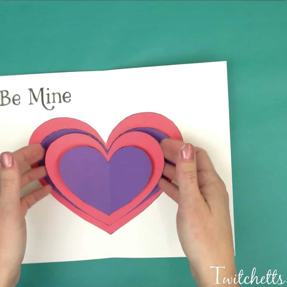 3D Valentine's Day Card ~ Homemade Valentine's Gifts from Kids