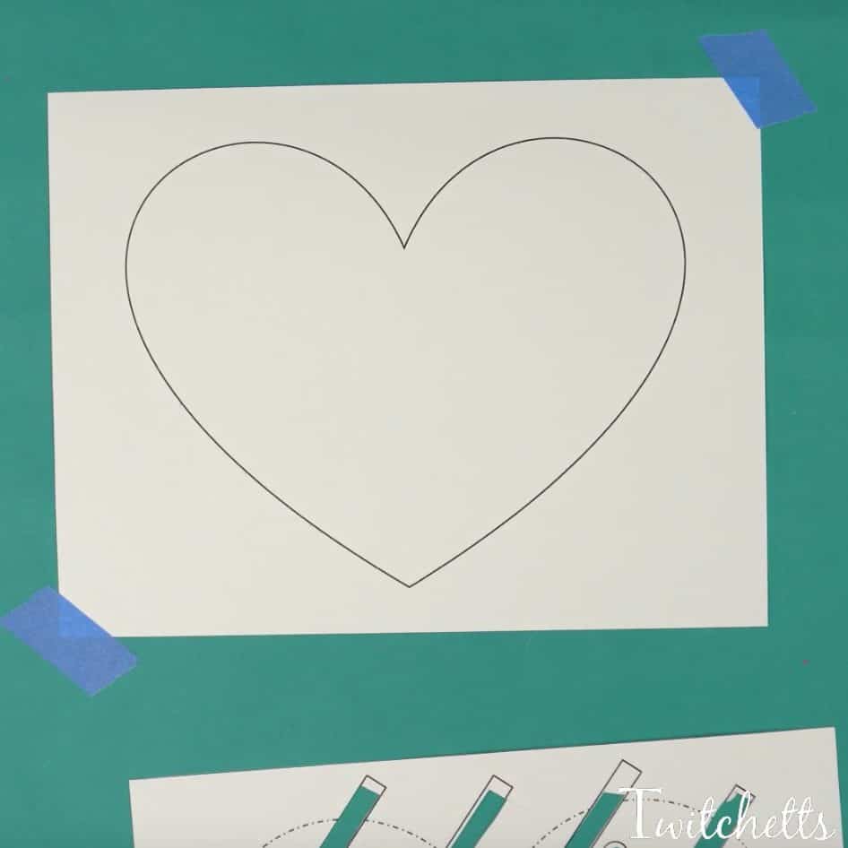How to make a fun painted paper heart craft with your kids - Twitchetts