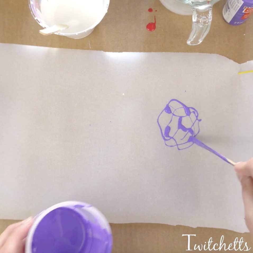 Press Painted Flowers ~ Creative Painting Ideas for Kids - Twitchetts