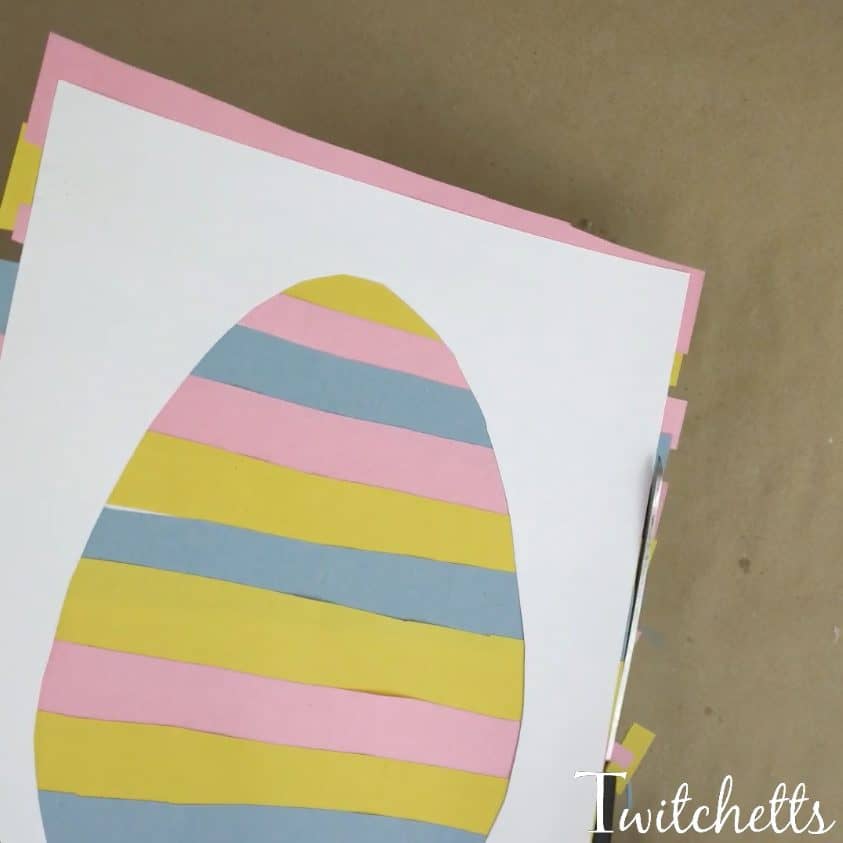 How to make an easy paper Easter egg - Twitchetts