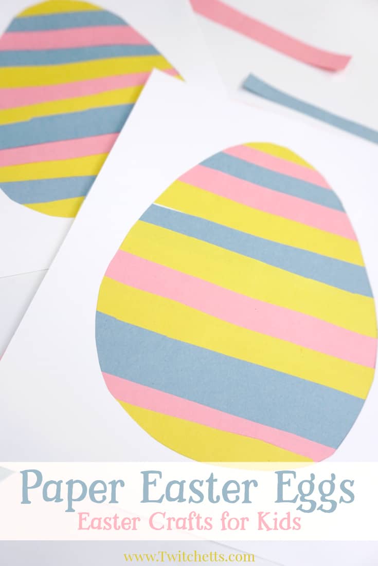 How to make an easy paper Easter egg - Twitchetts
