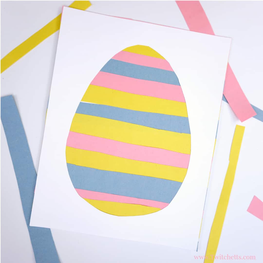 How to make an easy paper Easter egg - Twitchetts