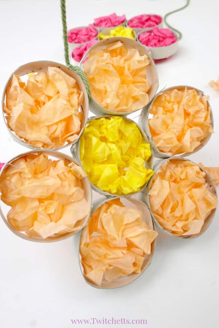 How to make easy tissue paper flowers - Twitchetts