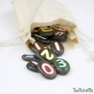 How to make simple number rocks for educational fun! - Twitchetts