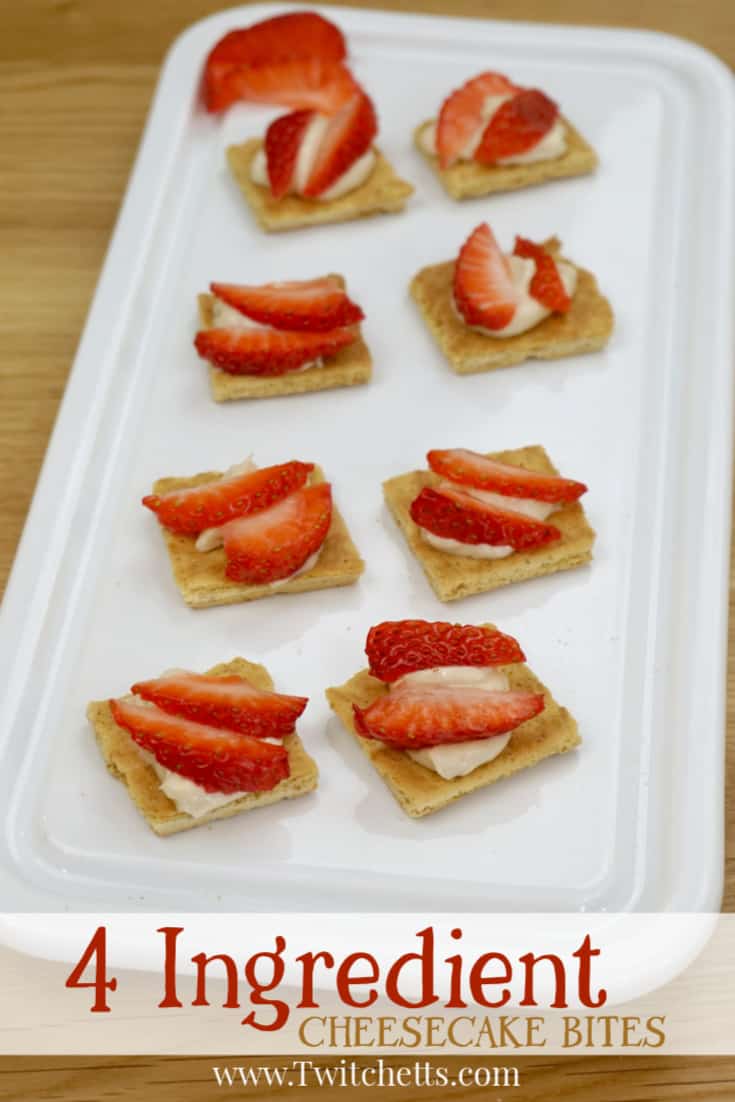 Easy Cheesecake Bites Recipe with just 4 ingredients - Twitchetts