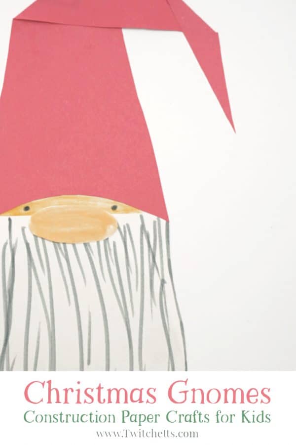 How to make an easy paper gnome craft - Twitchetts