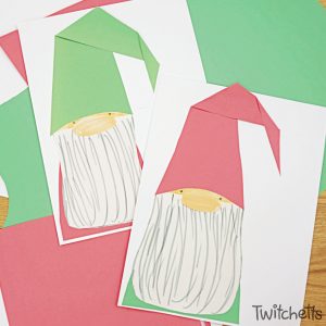 How to make an easy paper gnome craft - Twitchetts