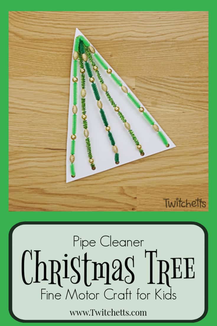 How to make a fun pipe cleaner Christmas tree activity - Twitchetts
