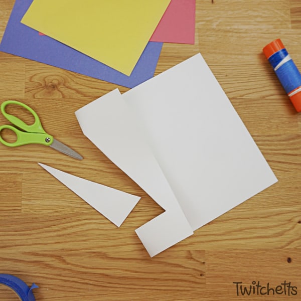 How to make an easy paper Christmas tree & build scissor skills