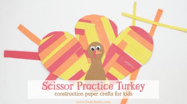 How to make a fun Thanksgiving turkey craft that builds scissor skills