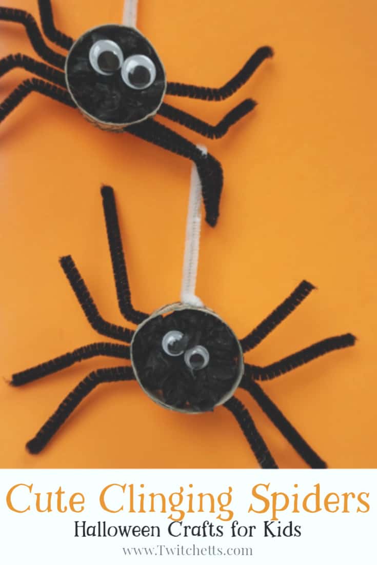 How to make fun crepe paper spiders - Twitchetts