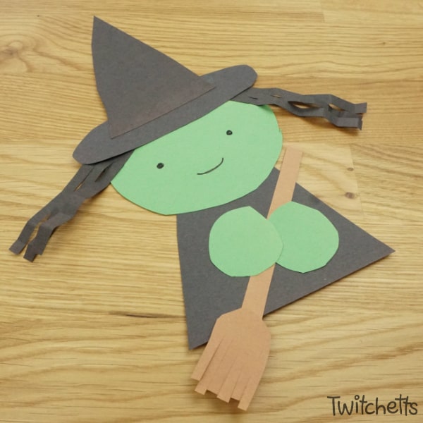 How to make a fun paper witch craftivity that kids will love - Twitchetts