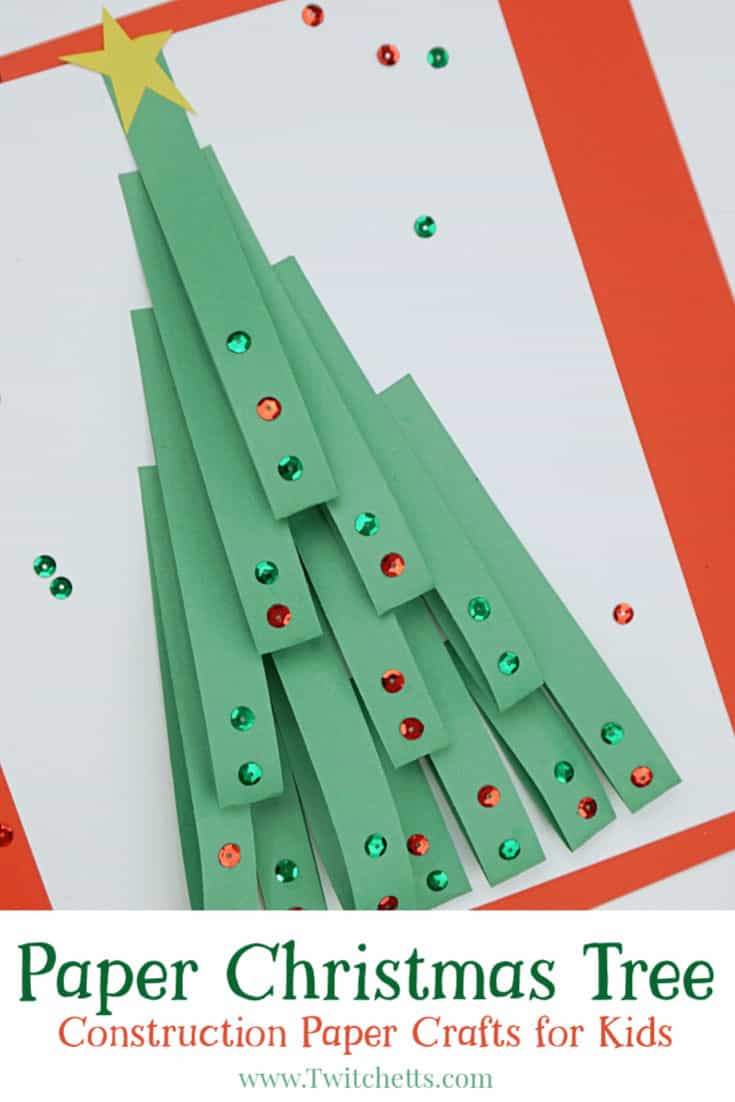 How to make a looped paper Christmas tree - Twitchetts