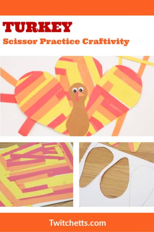 How to make a fun Thanksgiving turkey craft that builds scissor skills