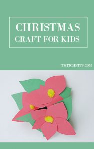 How to make a fun paper poinsettia craft with your kids - Twitchetts