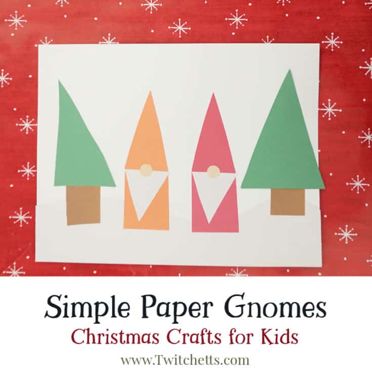 How to use shapes to make paper gnomes - Twitchetts
