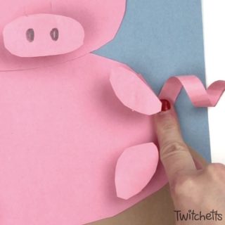 Easy Paper Pig Craft for Kids to Make - Twitchetts