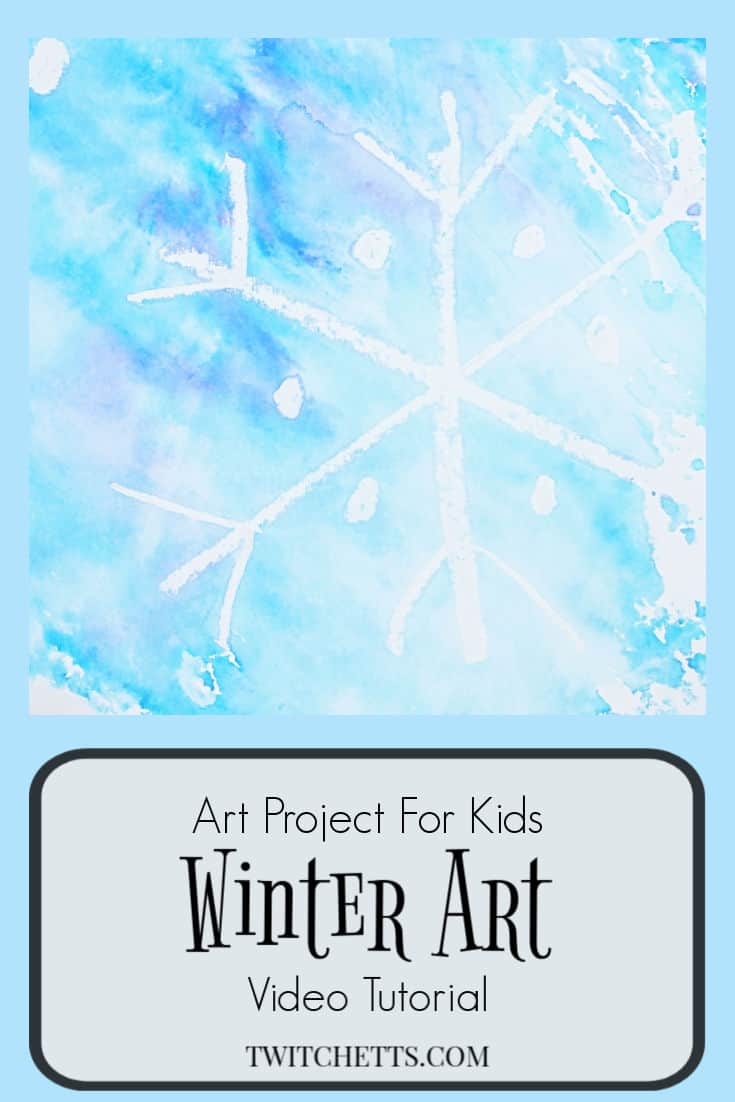 How to make a resist snowflake art project with a fun twist