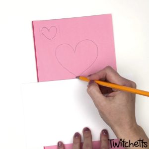 How to make fun mended paper hearts with construction paper - Twitchetts