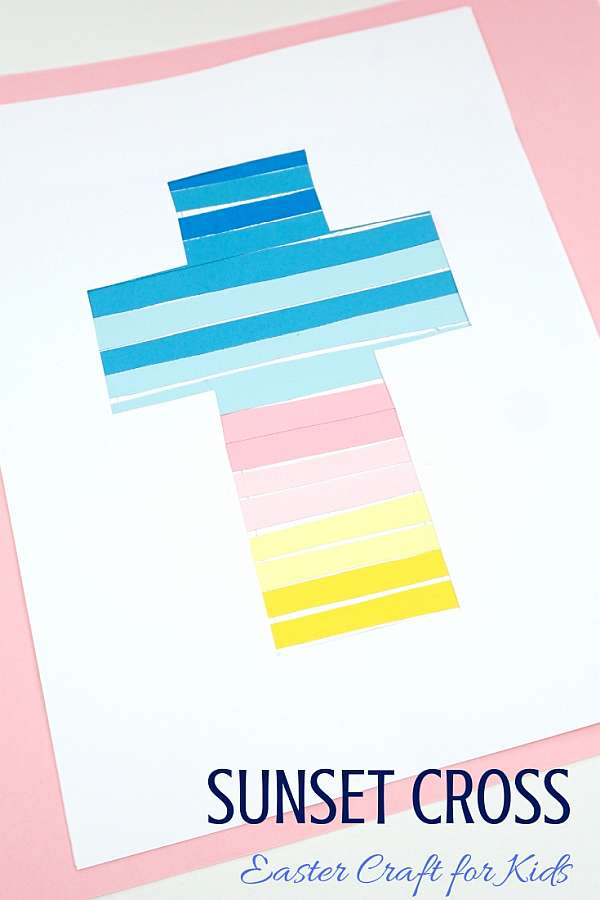 How to make an easy preschool cross craft - Twitchetts