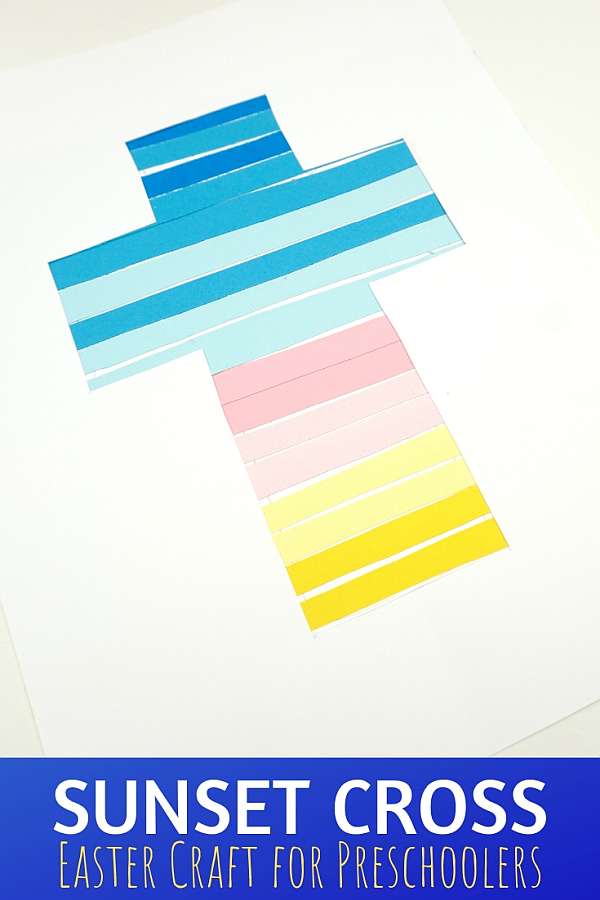 How to make an easy preschool cross craft - Twitchetts