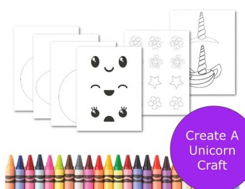 15 cute unicorn printables for kids. Coloring pages, templates, and more!