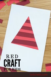 An easy red day art and craft for preschoolers - Twitchetts