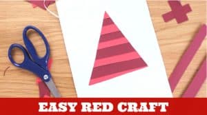 An easy red day art and craft for preschoolers - Twitchetts
