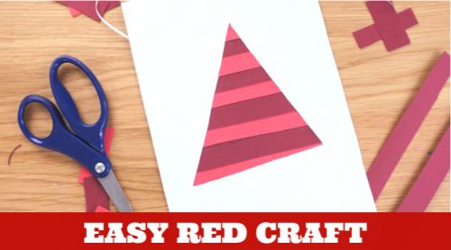 An easy red day art and craft for preschoolers - Twitchetts