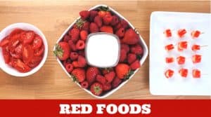 11 easy red snacks for preschool classrooms - Twitchetts