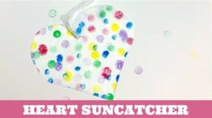Easy Valentine's Day suncatcher craft with kids - Twitchetts