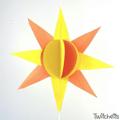 An easy yellow sun craft for preschoolers - Twitchetts