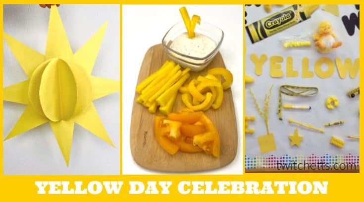 Ideas for a yellow day celebration in preschool - Twitchetts