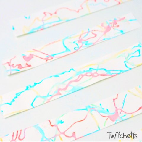 Creative painting with Oobleck that's messy fun for kids - Twitchetts