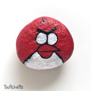 How to make Angry Birds painted rocks - Twitchetts