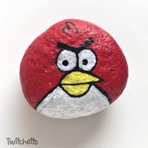 How to make Angry Birds painted rocks - Twitchetts
