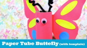 How to make a Toilet Paper Roll Butterfly with template - Twitchetts