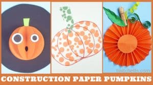 10 Easy pumpkin construction paper crafts for kids to make