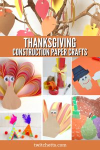 20 easy Thanksgiving construction paper crafts for kids - Twitchetts
