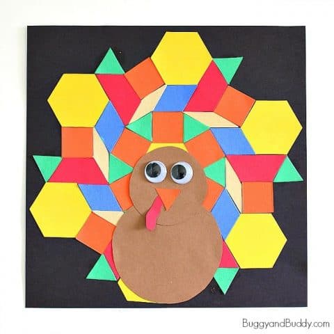 20 easy Thanksgiving construction paper crafts for kids - Twitchetts