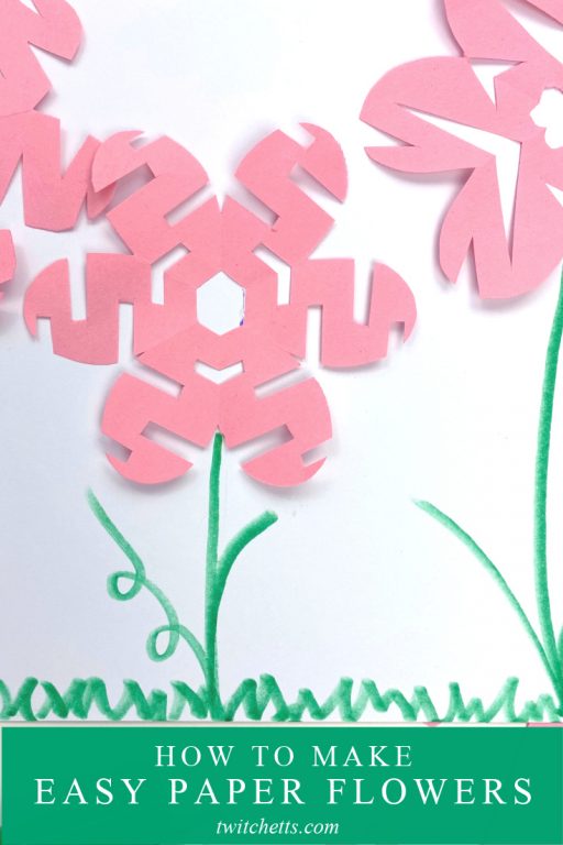 How to make snowflake shaped flowers from paper